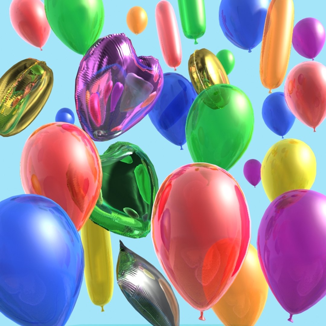 Balloons Ballons 3d Model