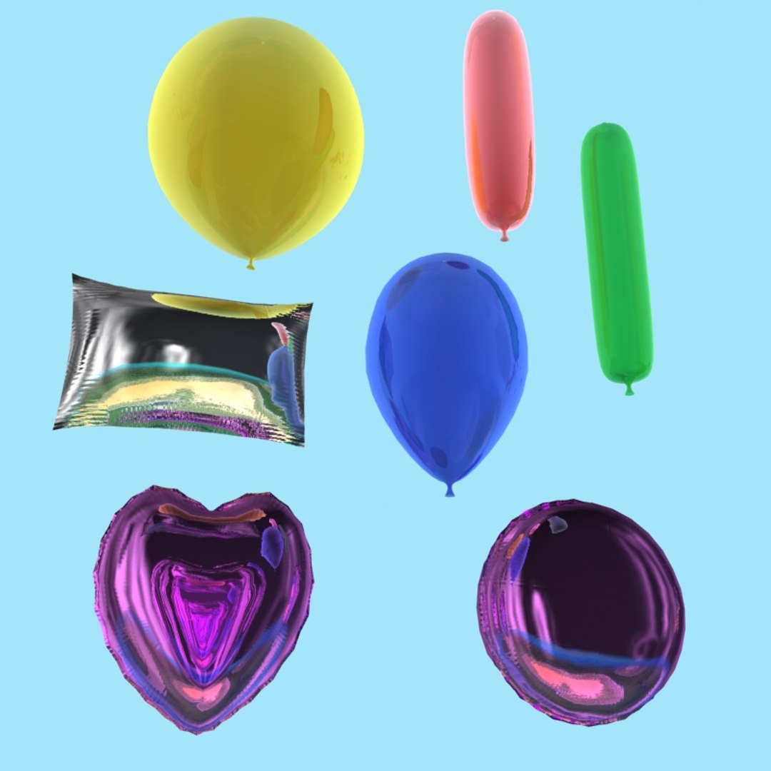 Balloons Ballons 3d Model