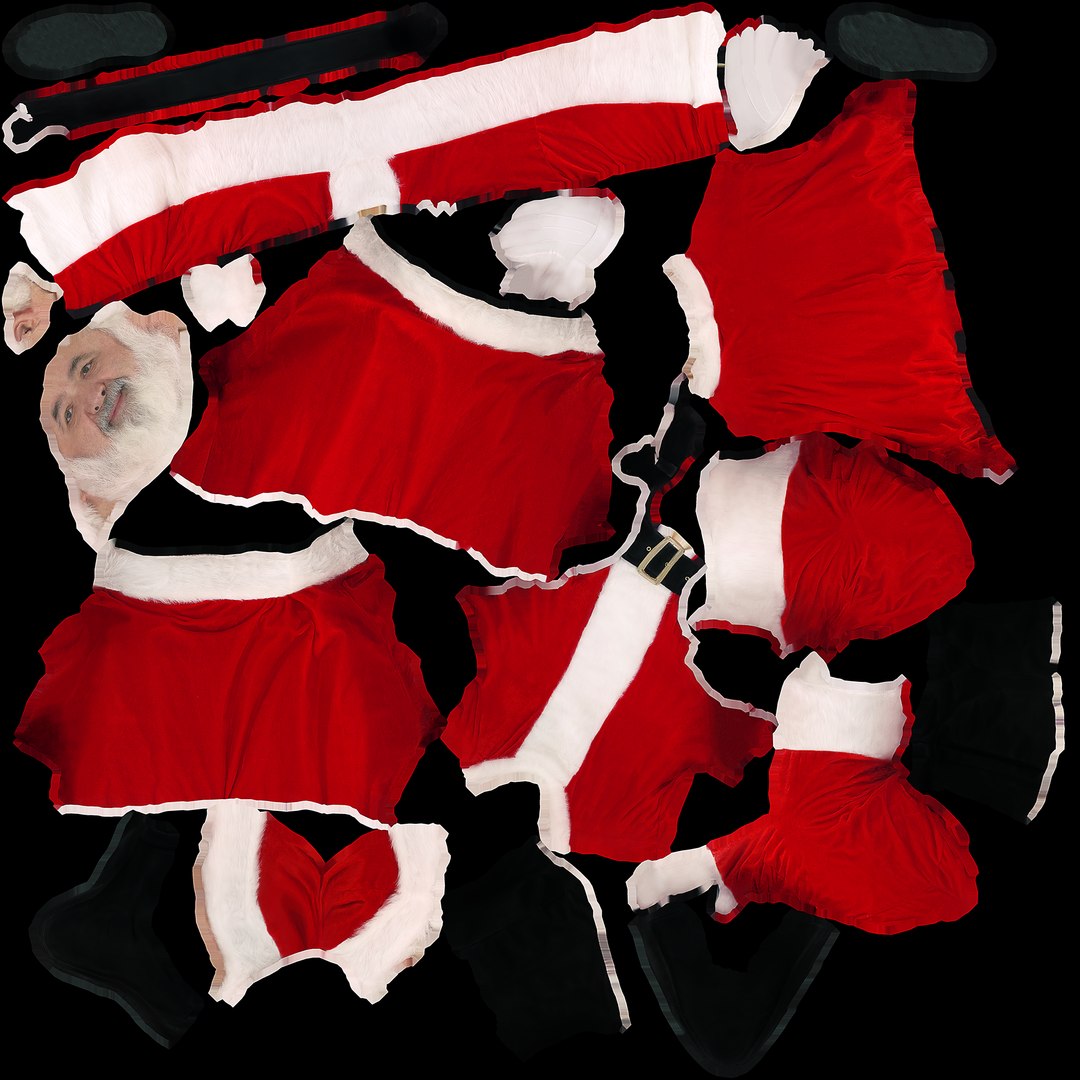 standing santa people human x