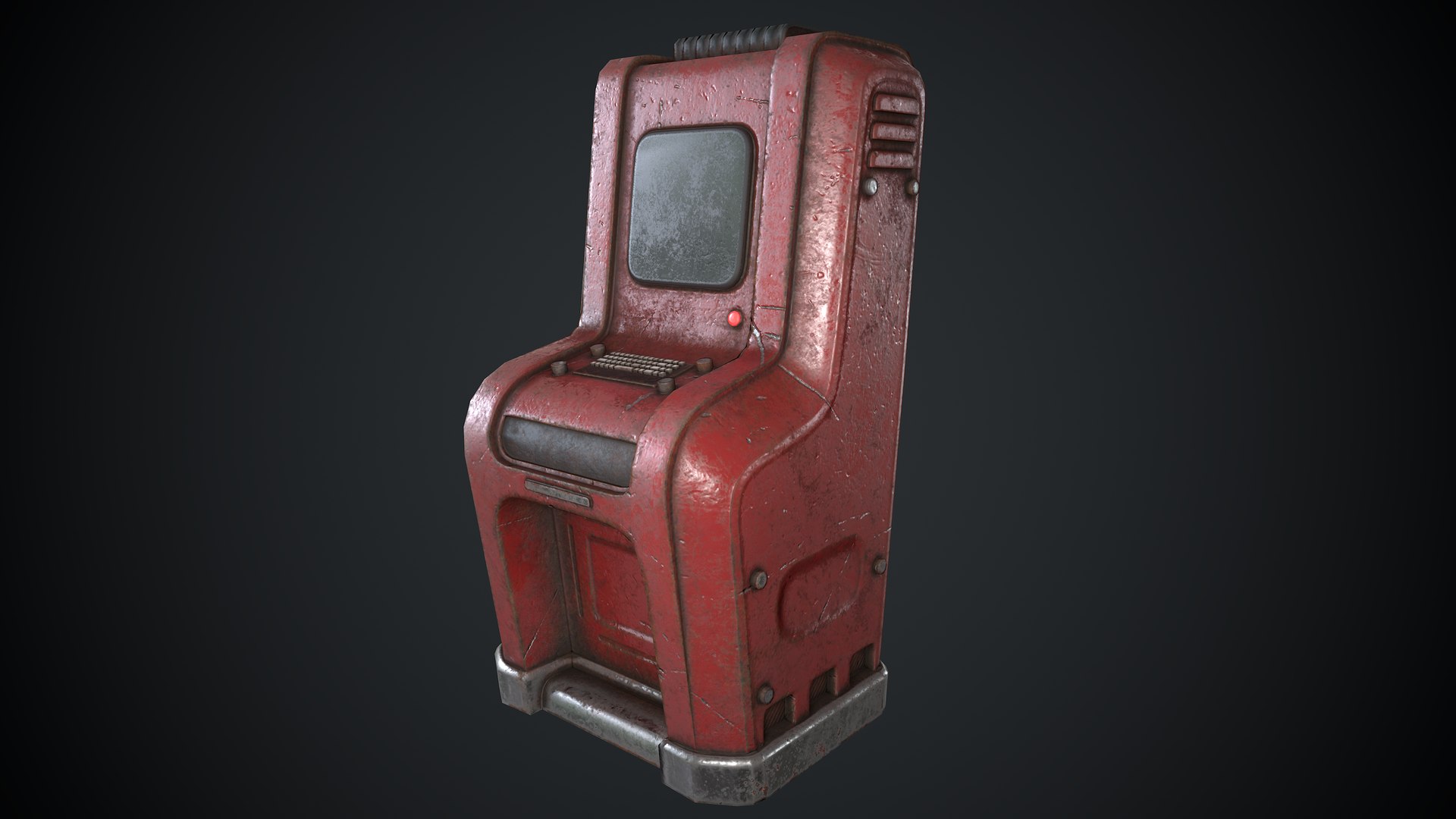 3D sci-fi console pbr - TurboSquid 1681228