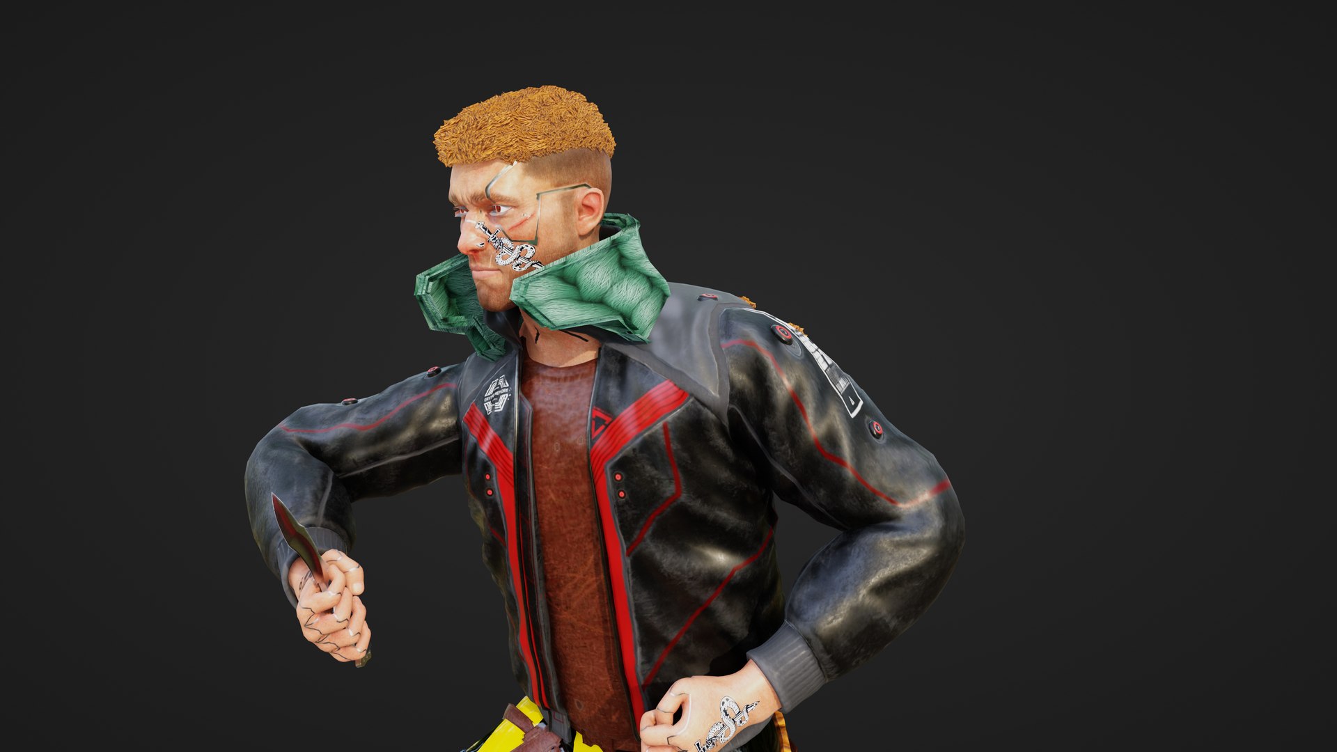 3D Ghost Thief Game Character Asset Model - TurboSquid 2417029