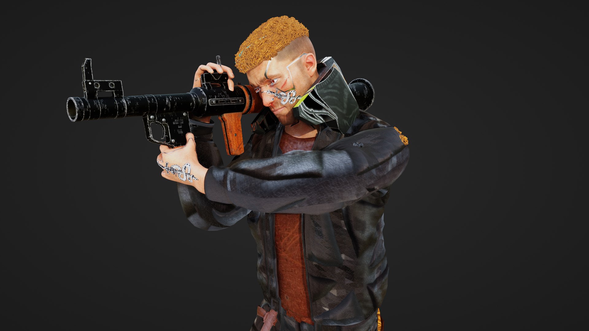 3D Ghost Thief Game Character Asset Model - TurboSquid 2417029