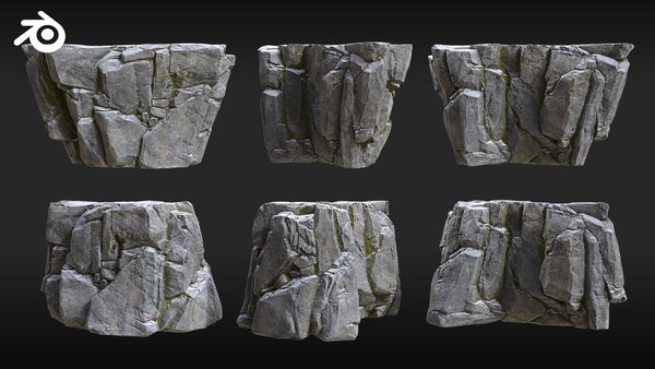 3D model Realistic Looking Cliff and Rock Pack 01 - TurboSquid 1794757