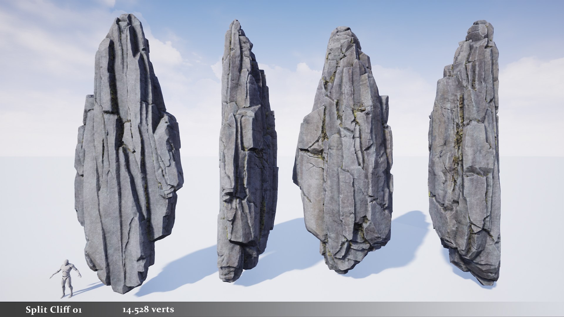 3D Model Realistic Looking Cliff And Rock Pack 01 - TurboSquid 1794757