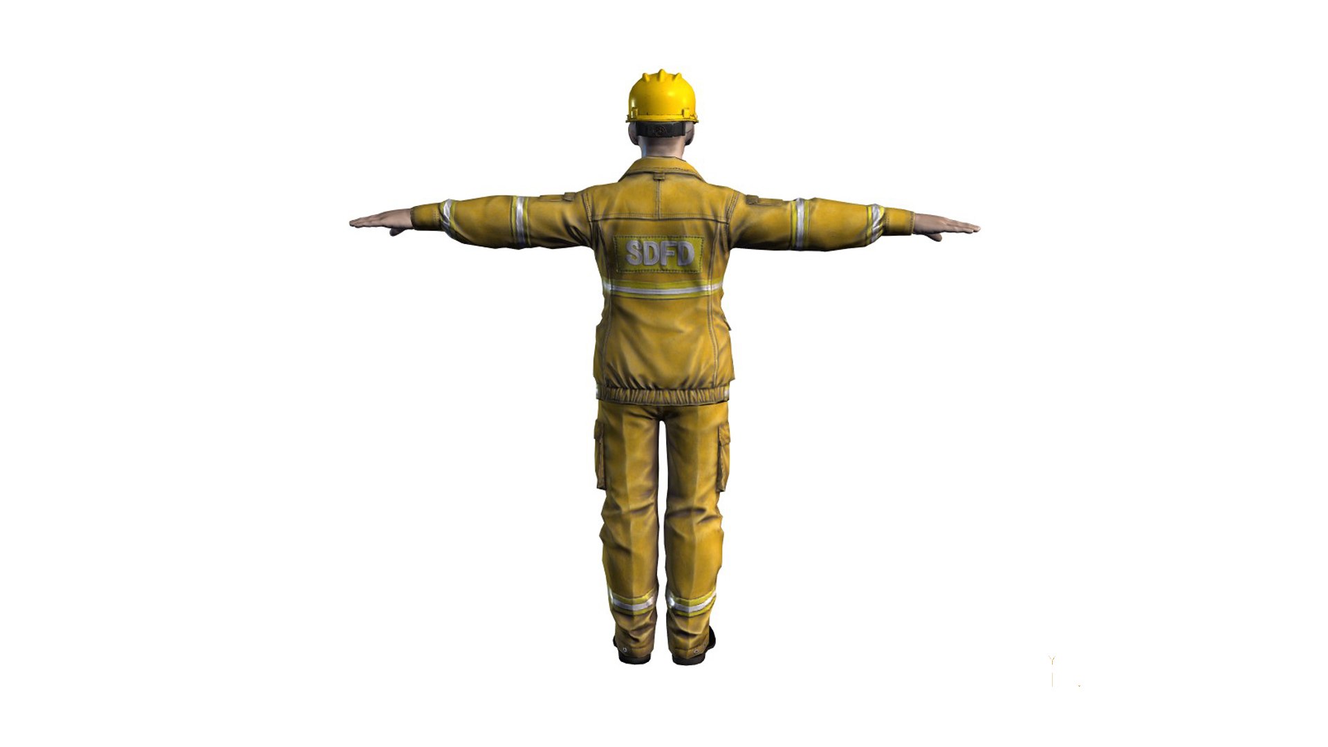 3D Man Firefighter 2 Model - TurboSquid 1902348