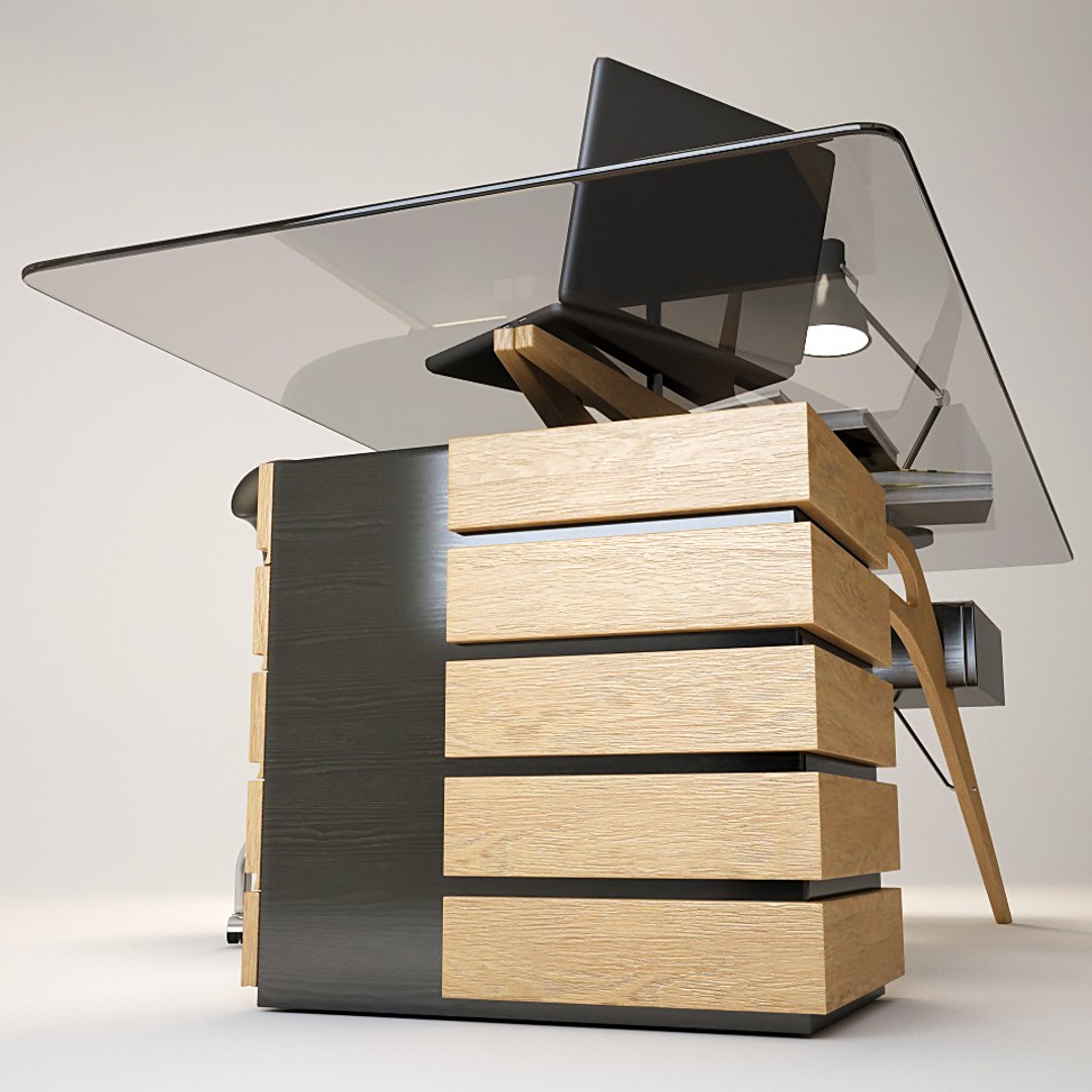 3D Desk Cavour - TurboSquid 1407252