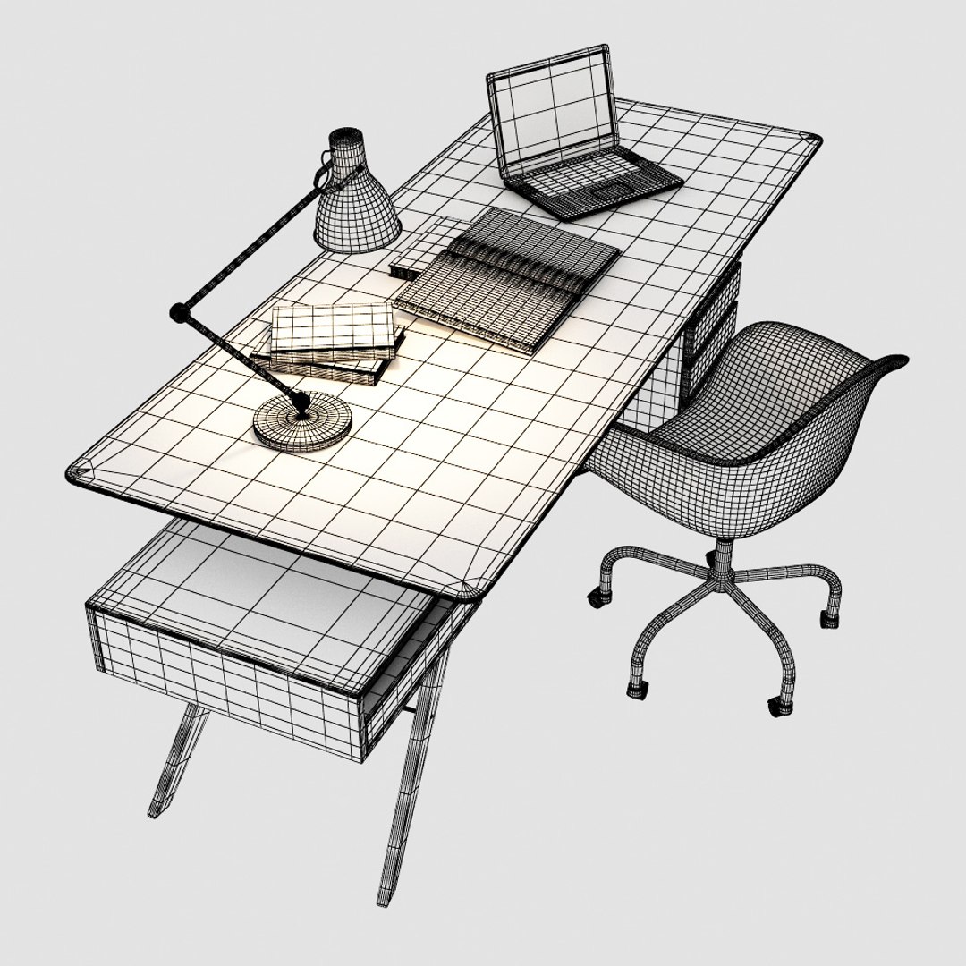 3D Desk Cavour - TurboSquid 1407252