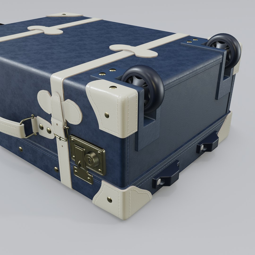 3D Steamline Navy Carryon Luggage model - TurboSquid 1833853