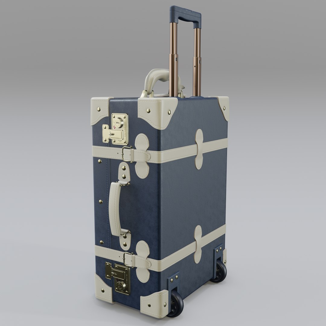 3D Steamline Navy Carryon Luggage model - TurboSquid 1833853