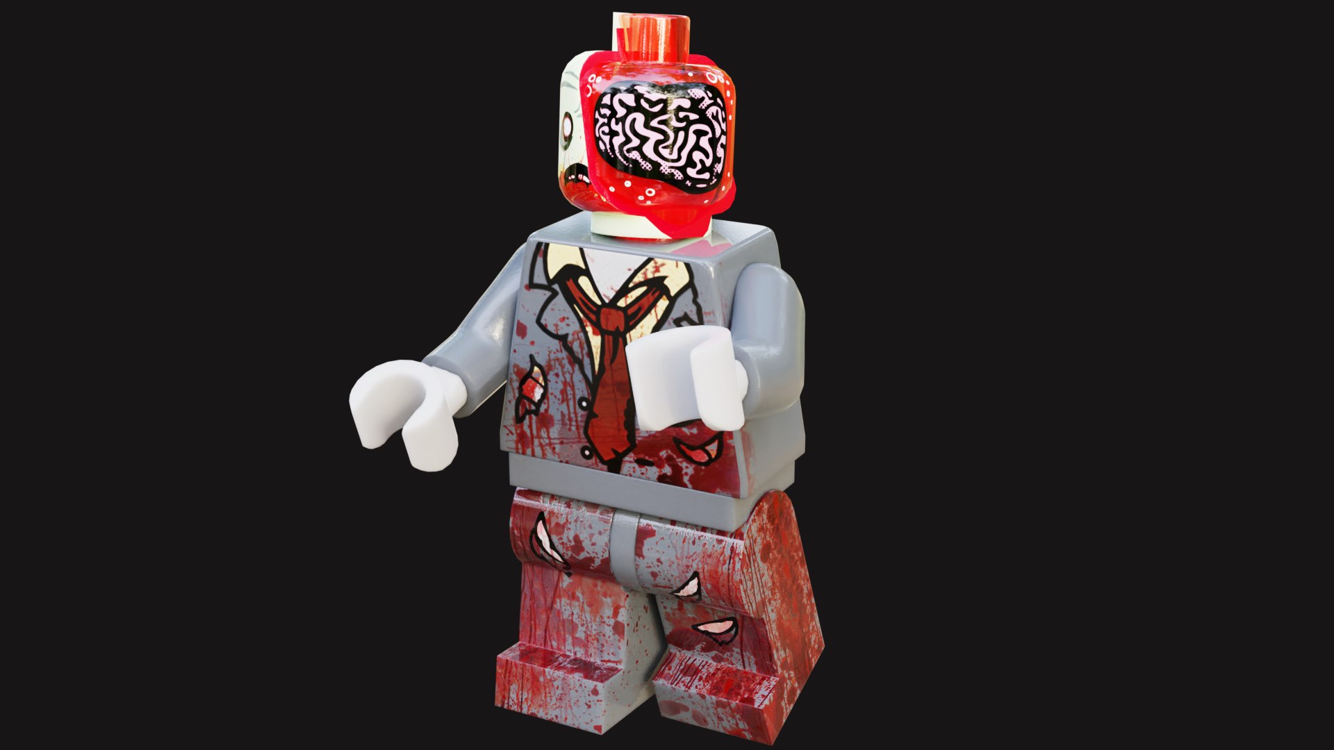 3D Model Lego Bloody Zombie Set - TurboSquid 2152247