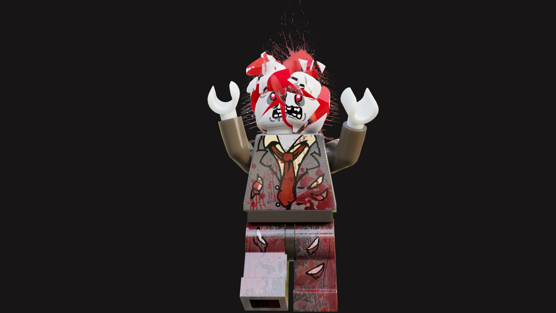 3D Model Lego Bloody Zombie Set - TurboSquid 2152247