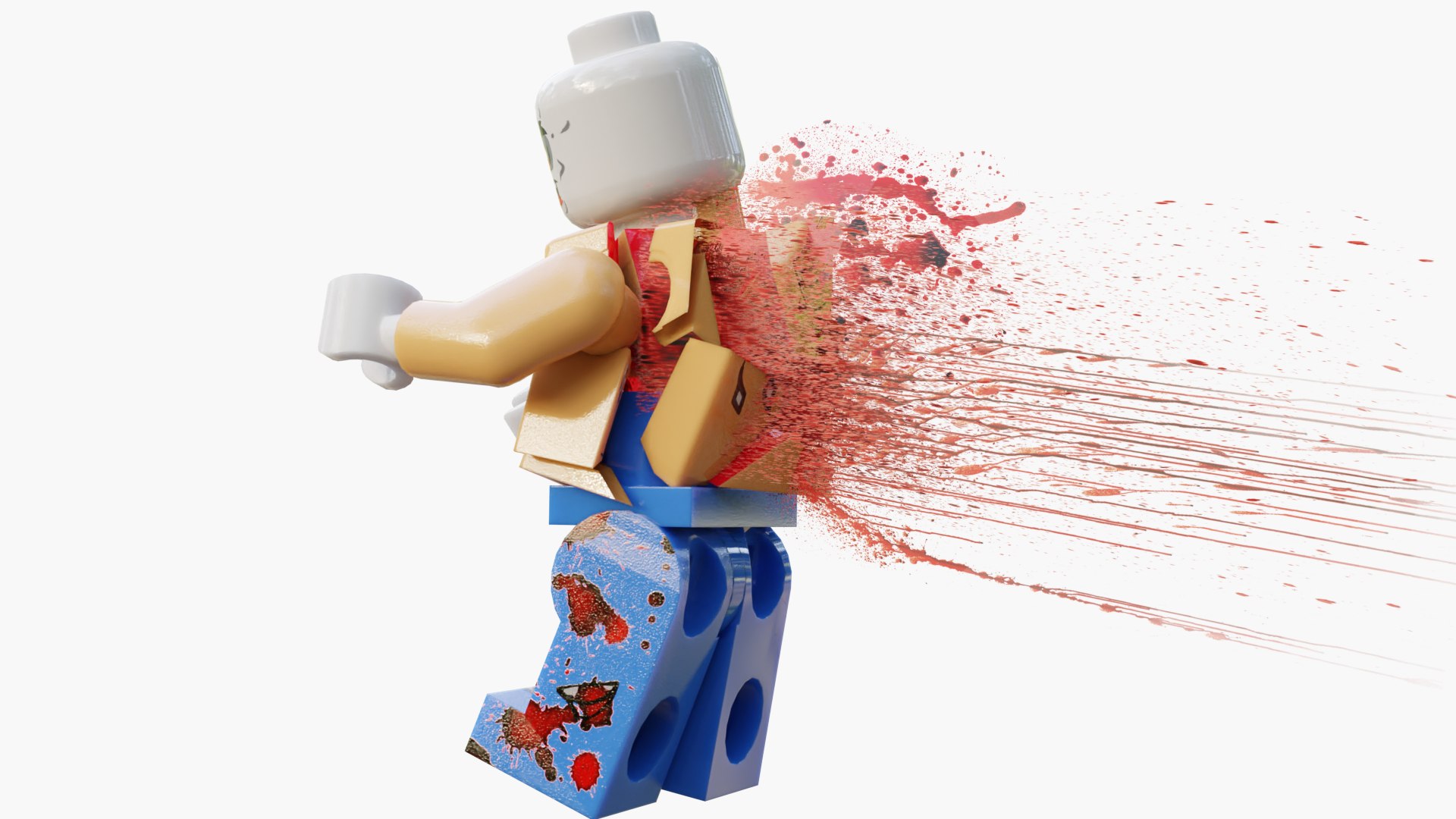 3D Model Lego Bloody Zombie Set - TurboSquid 2152247