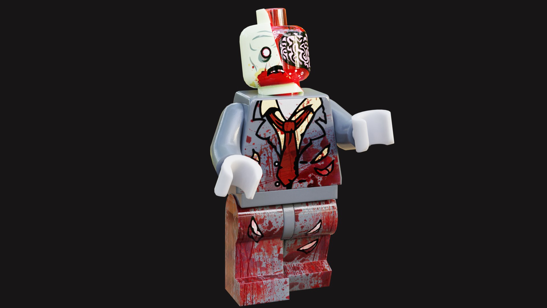 3D Model Lego Bloody Zombie Set - TurboSquid 2152247