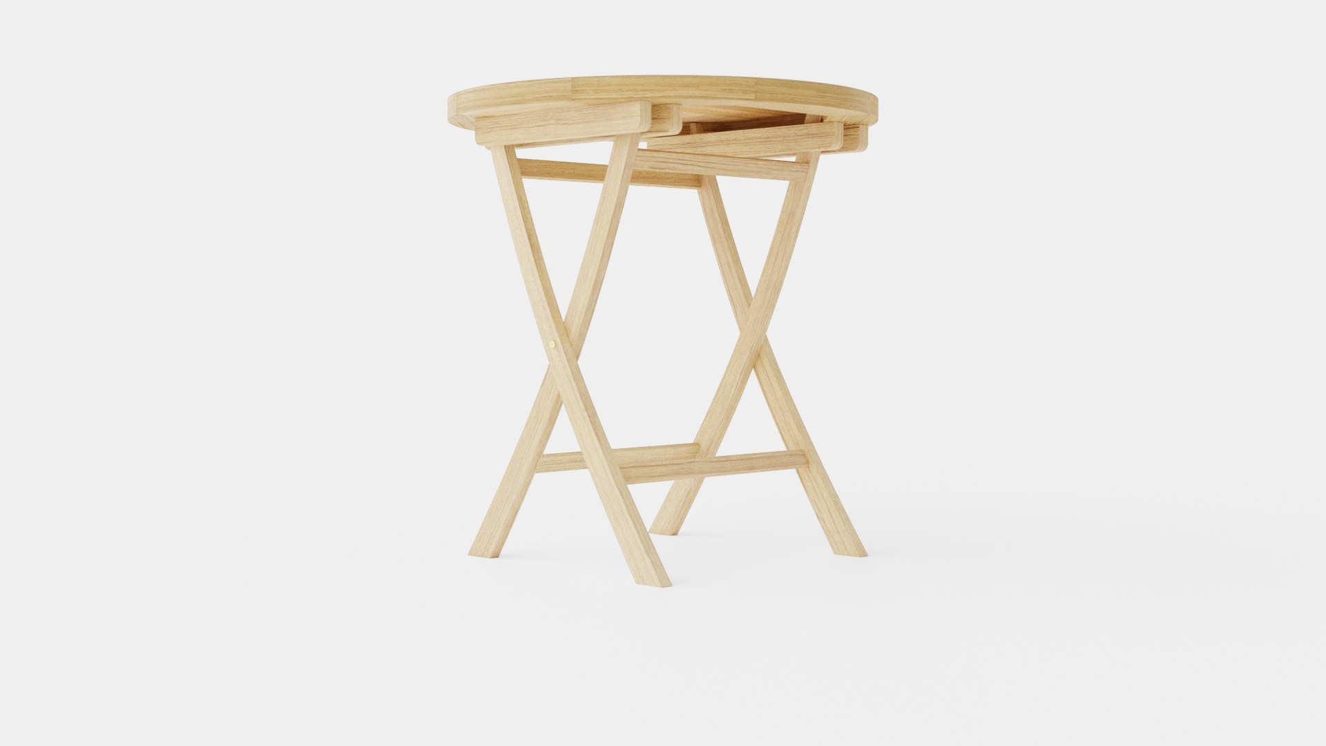Teak Table 3D Model - TurboSquid 2256196