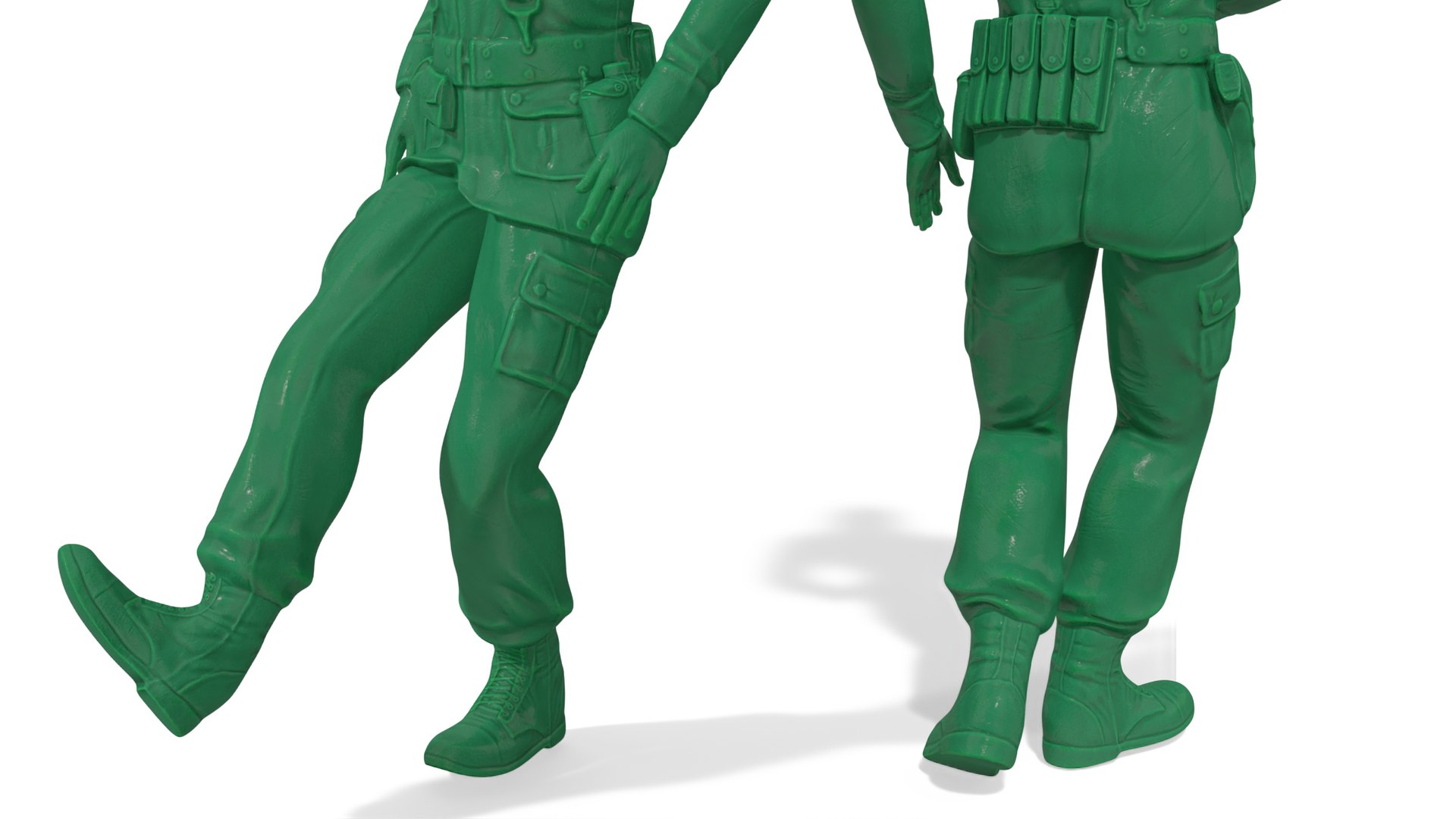 3D Green Toy Soldier Rigged Model - TurboSquid 2189741