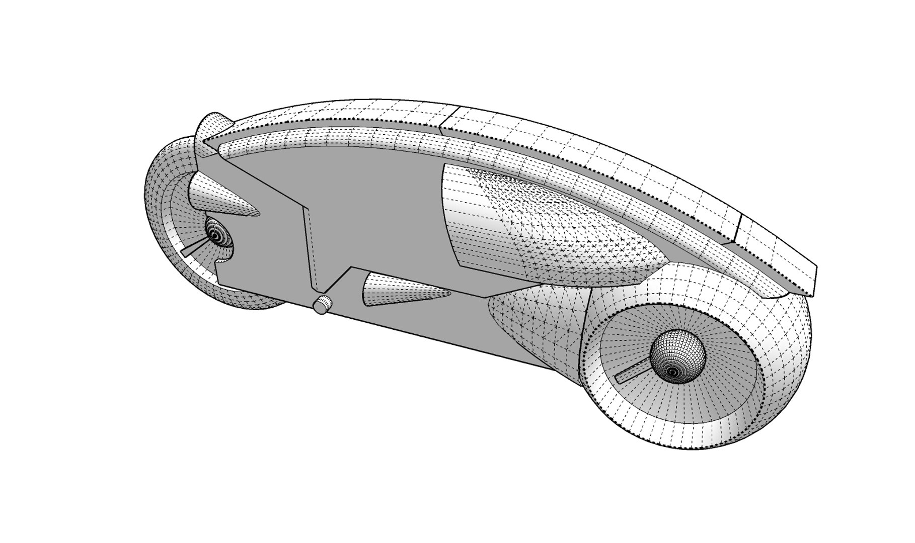 TRON 1982 Light Cycles Model - TurboSquid 1811121