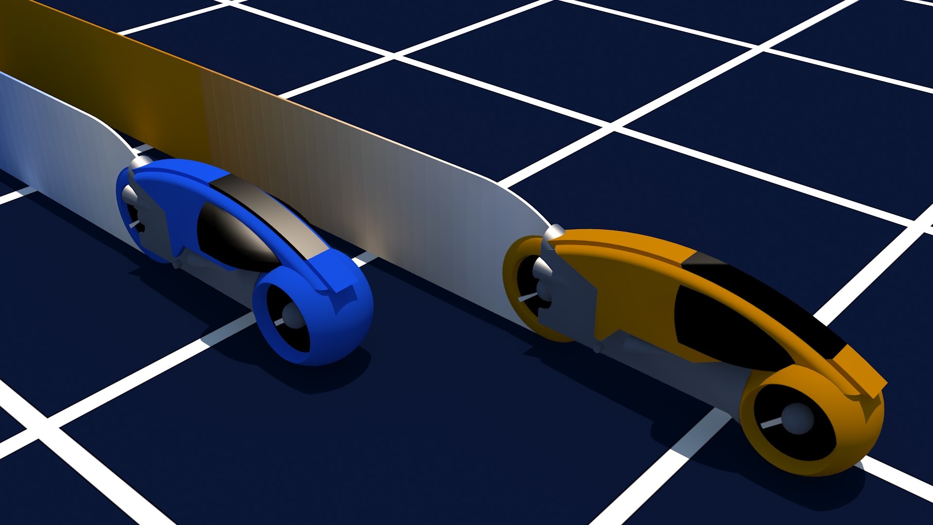 TRON 1982 Light cycles model - TurboSquid 1811121