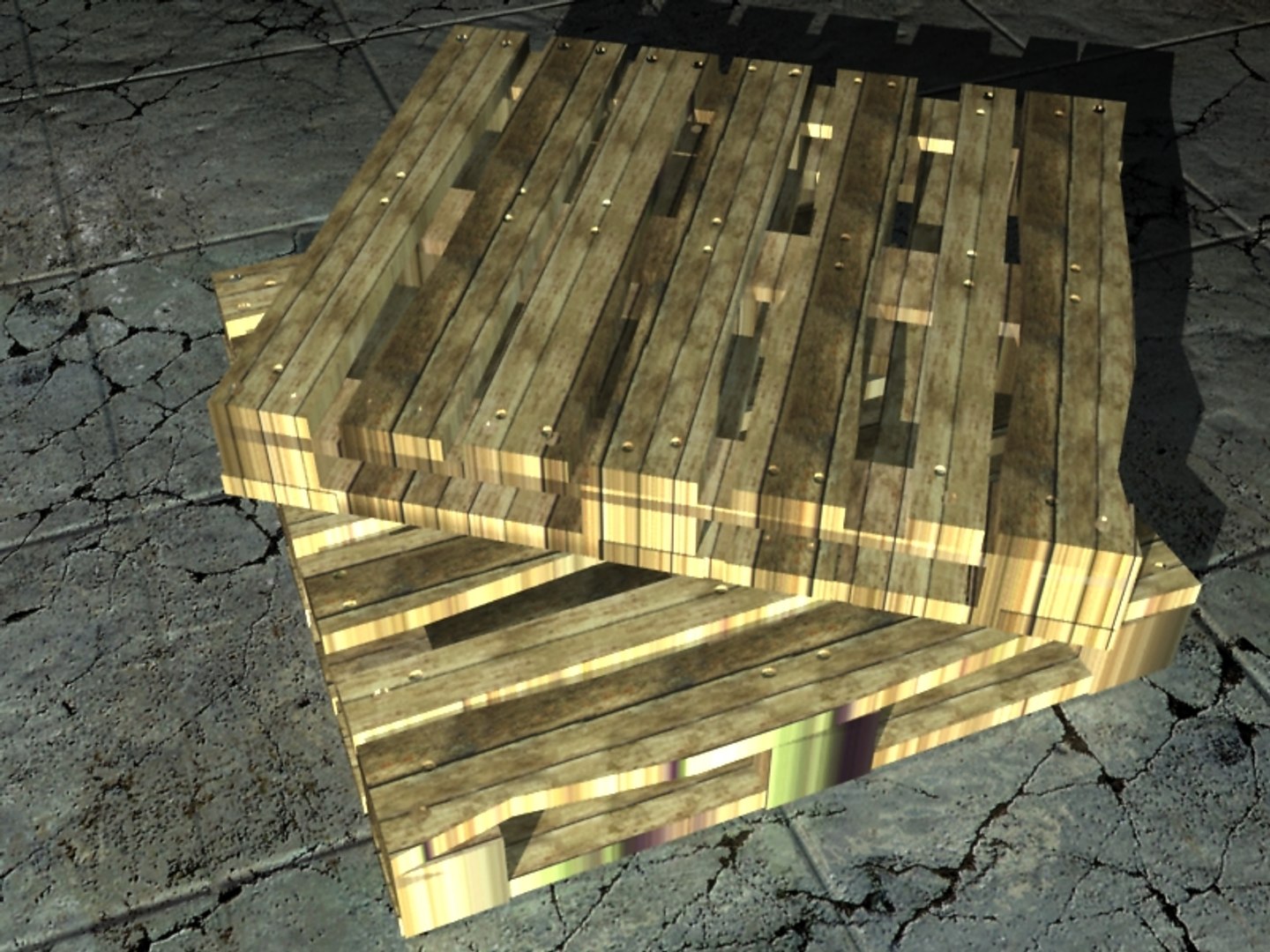 3d Model Wood Pallets