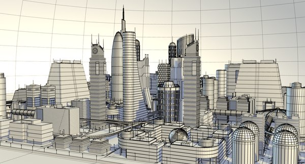 3D city night model - TurboSquid 1255631