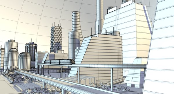 3D city night model - TurboSquid 1255631