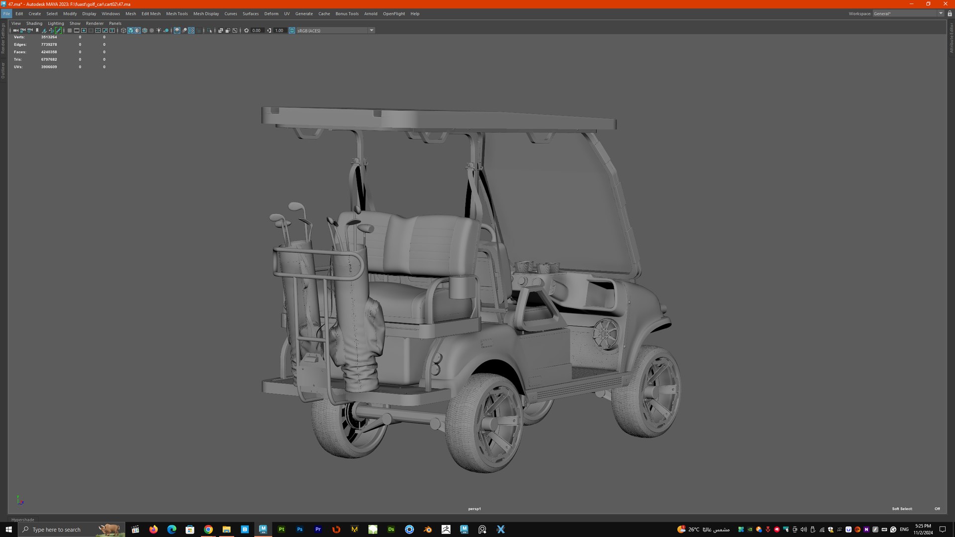 3D Golf-cart-evolution-Turfman 200 - TurboSquid 2300853