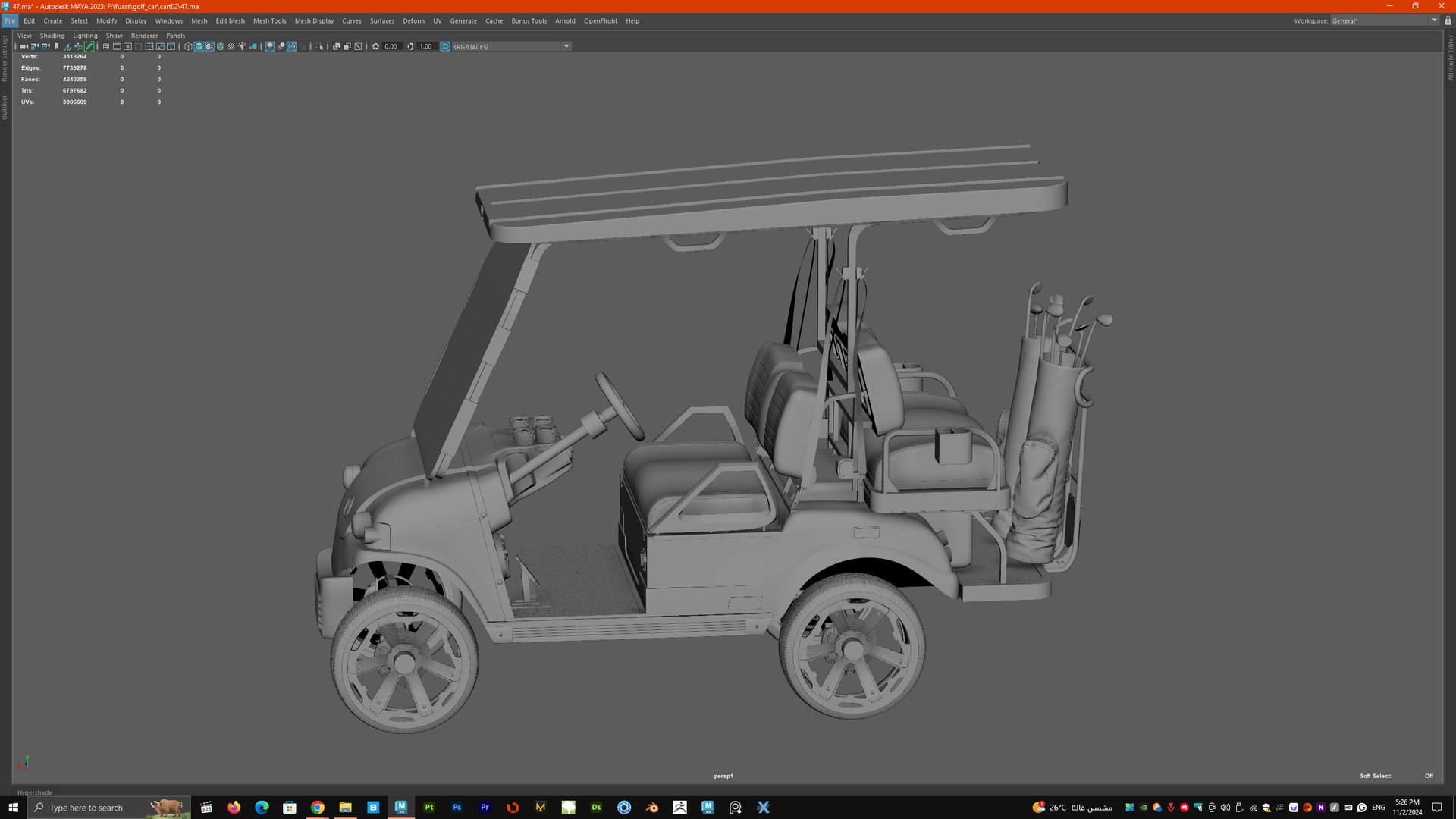 3D Golf-cart-evolution-Turfman 200 - TurboSquid 2300853
