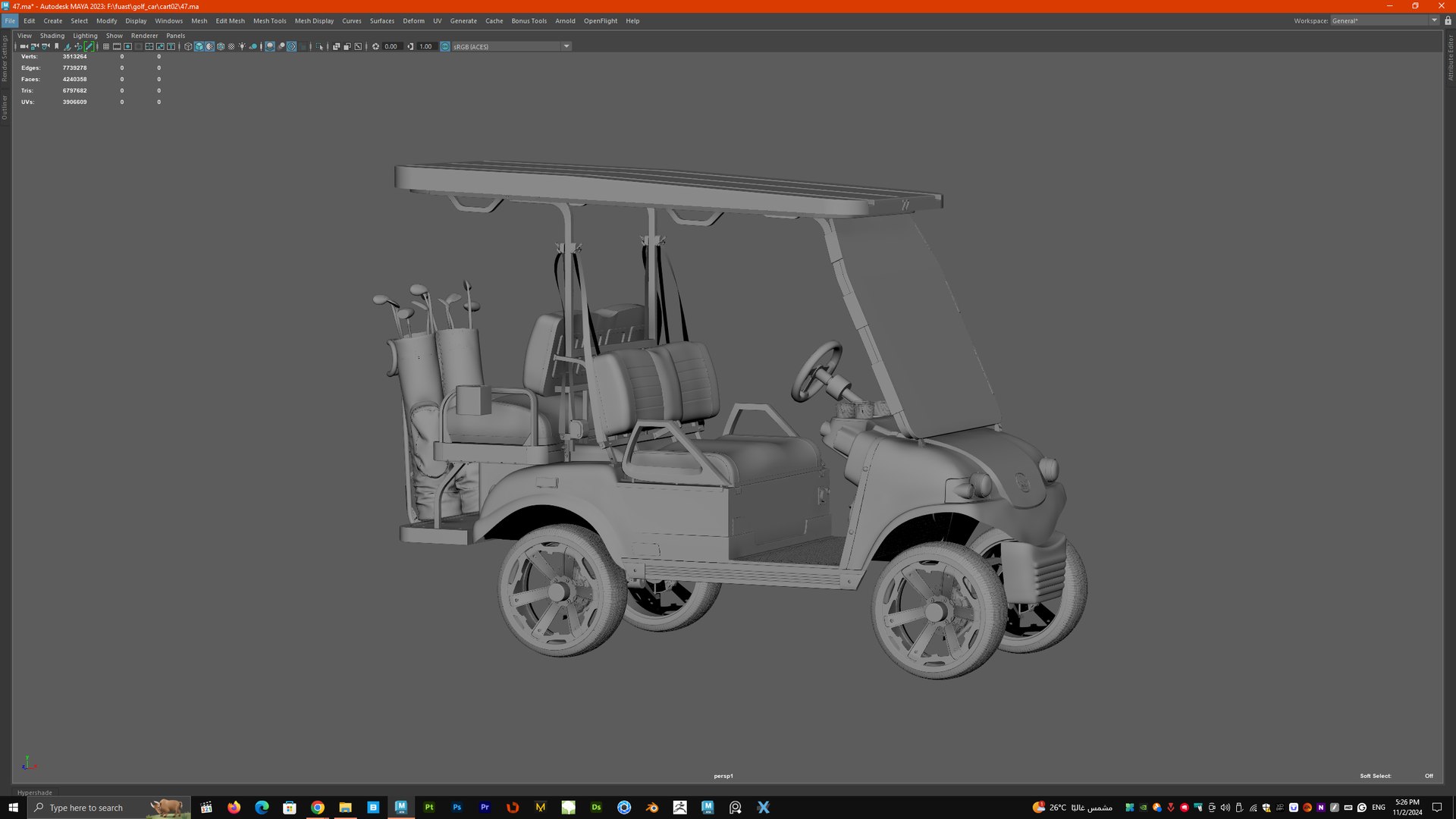 3D Golf-cart-evolution-Turfman 200 - TurboSquid 2300853