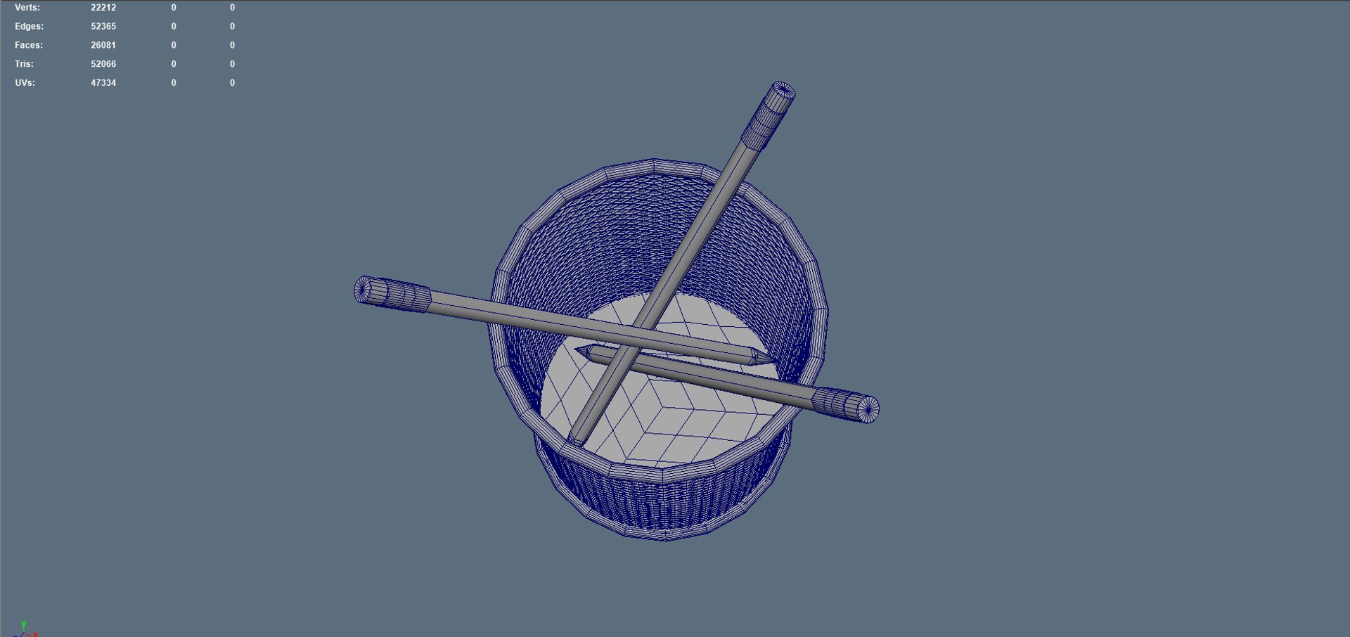 3D Model Pen Holder UV Unwrapped And Baked - TurboSquid 1966567