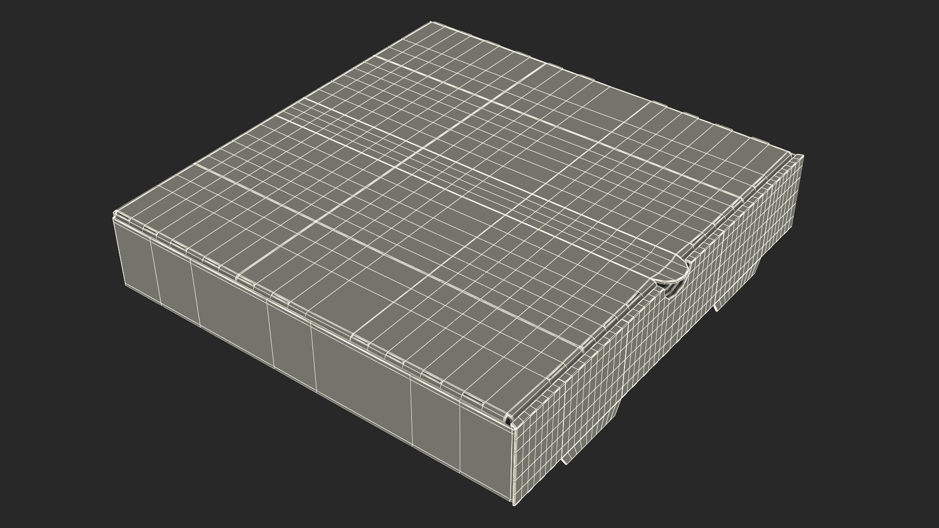 3D Model Pizza Box With Cartoon Tomato Design - TurboSquid 2389489