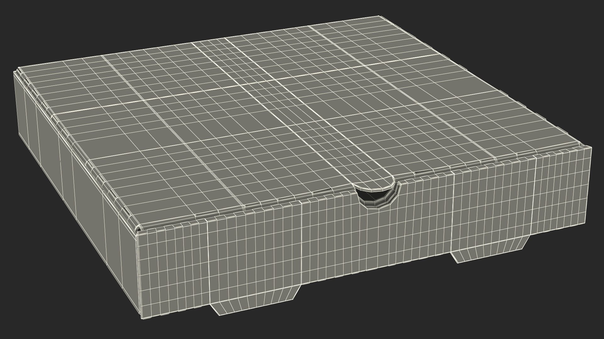 3D Model Pizza Box With Cartoon Tomato Design - TurboSquid 2389489