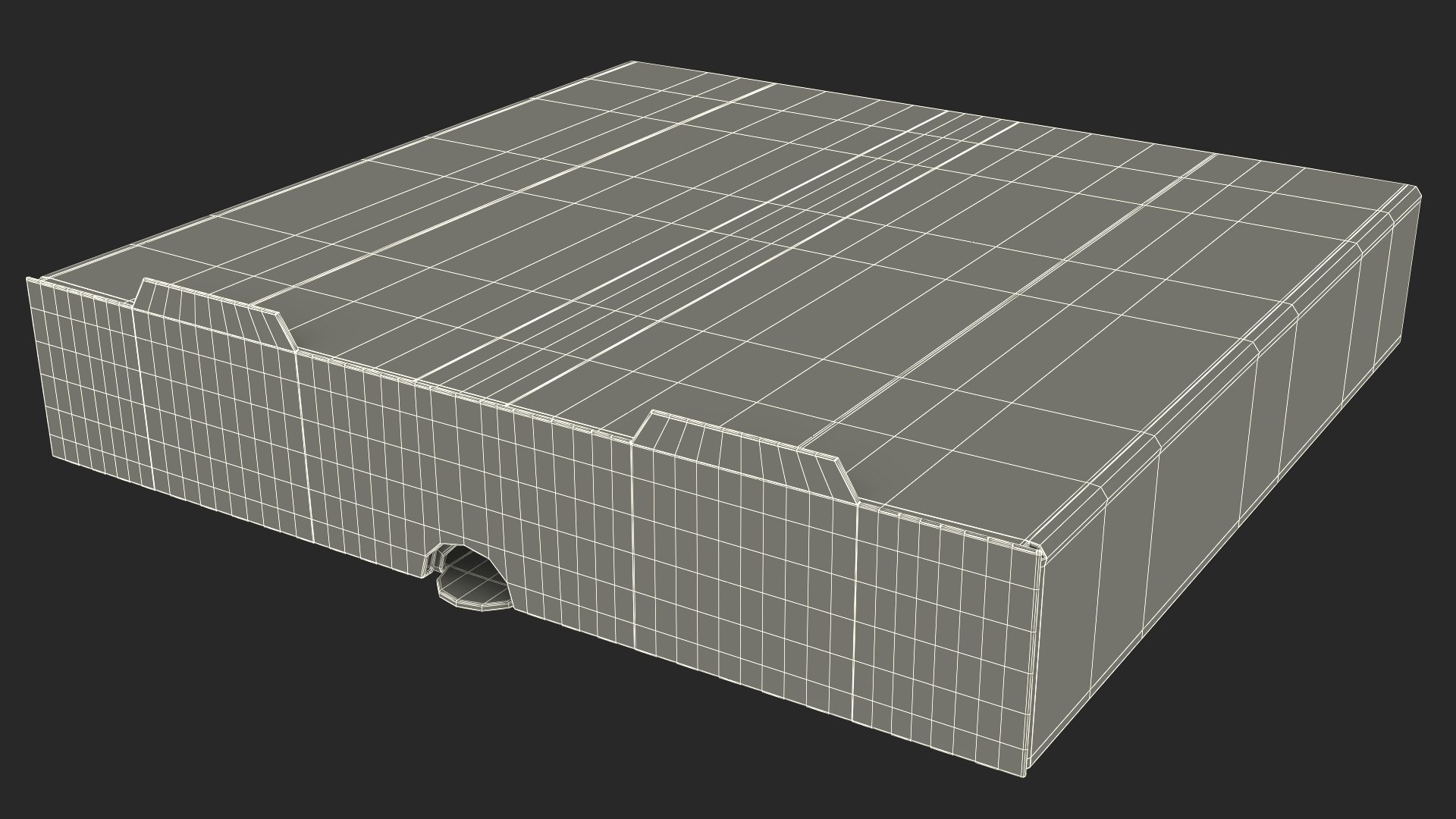 3D Model Pizza Box With Cartoon Tomato Design - TurboSquid 2389489