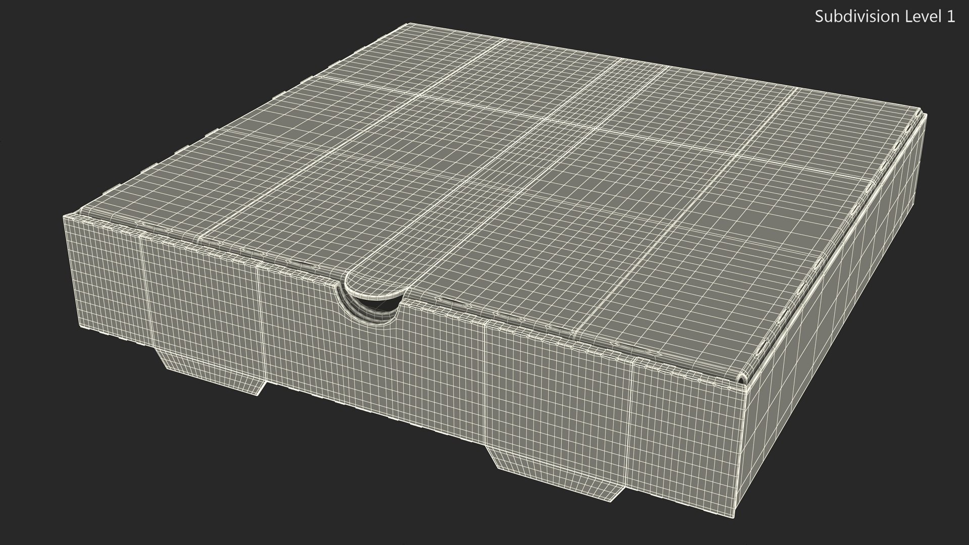 3D Model Pizza Box With Cartoon Tomato Design - TurboSquid 2389489