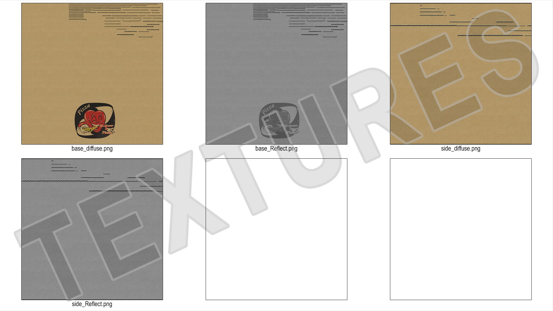 3D Model Pizza Box With Cartoon Tomato Design - TurboSquid 2389489