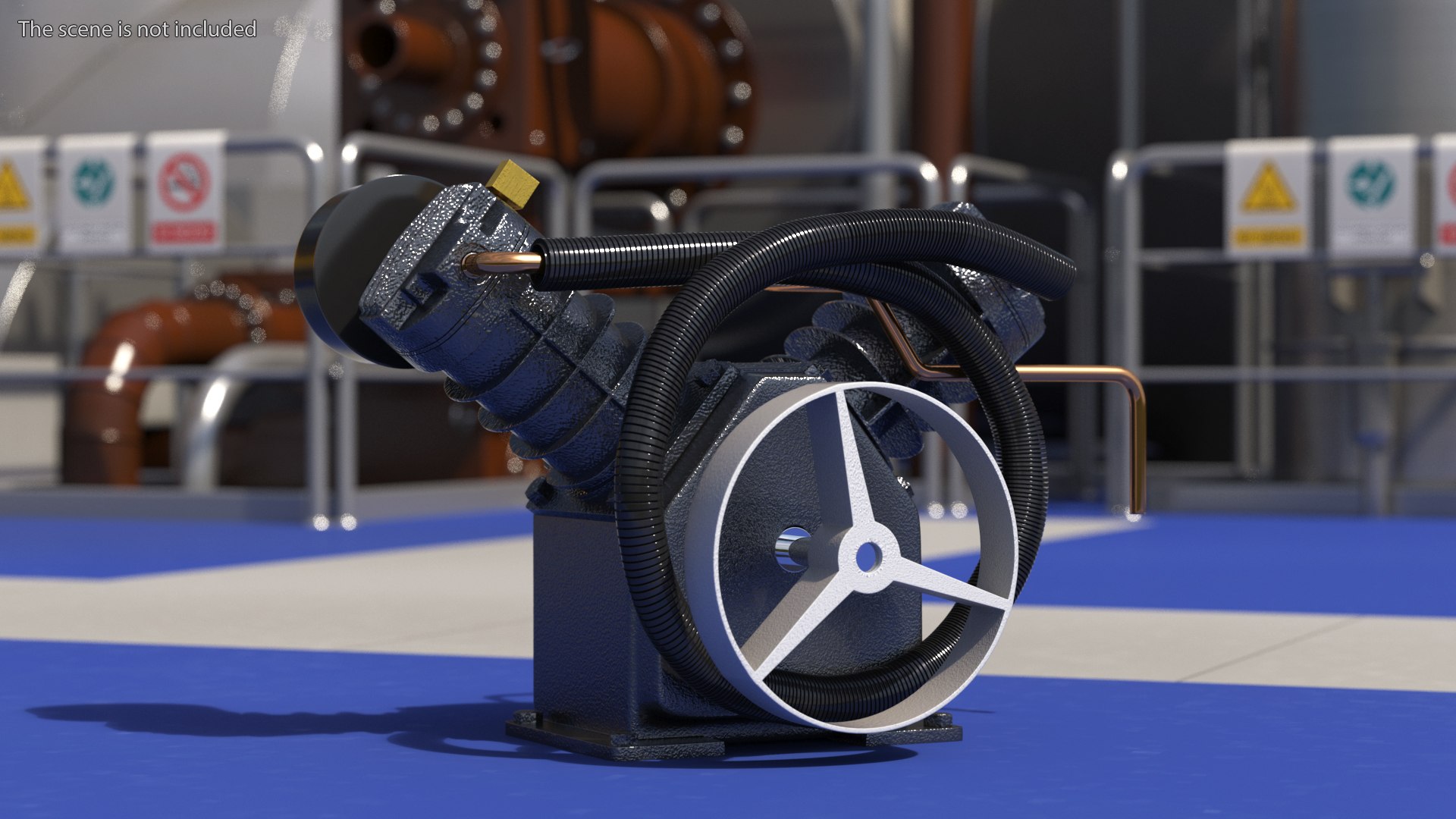 3D Air Compressor Pump Black Model - TurboSquid 2148980