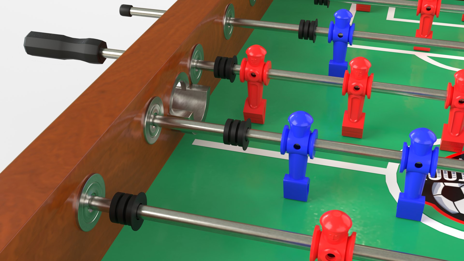 3D Three Colors Of Football Tables In A Collection - TurboSquid 2196999