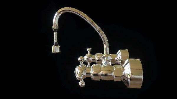 Kitchen faucet 3D model - TurboSquid 1536677