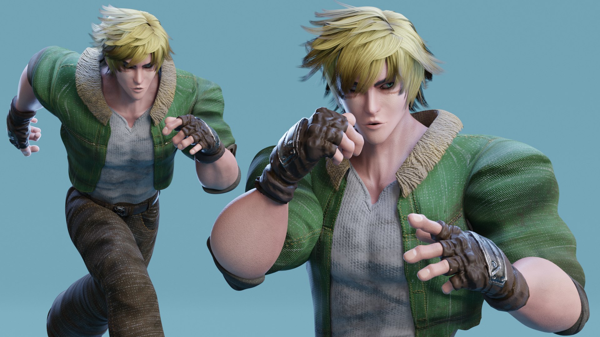 Stylized Male Fighting Character - Lucien Model - TurboSquid 2401859