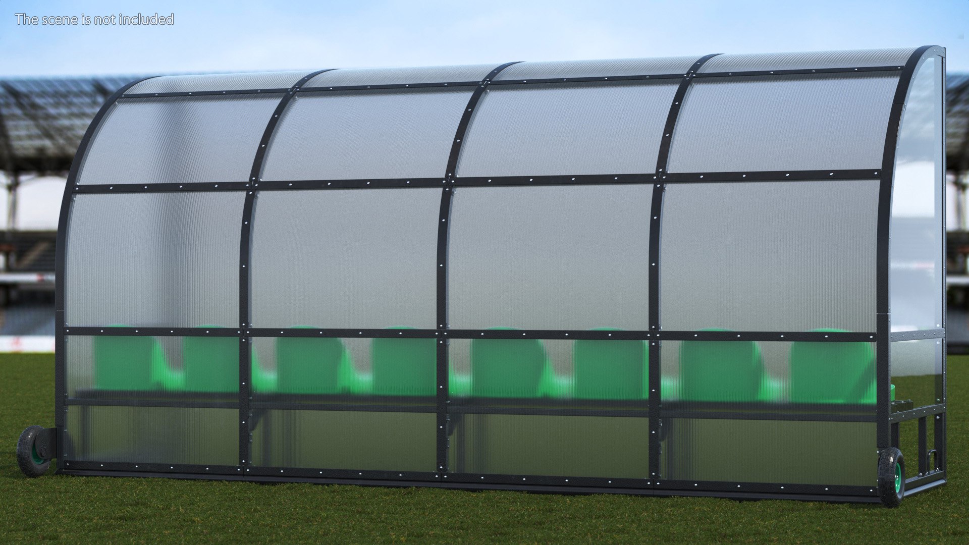 Portable Football Substitute Bench model - TurboSquid 1971788