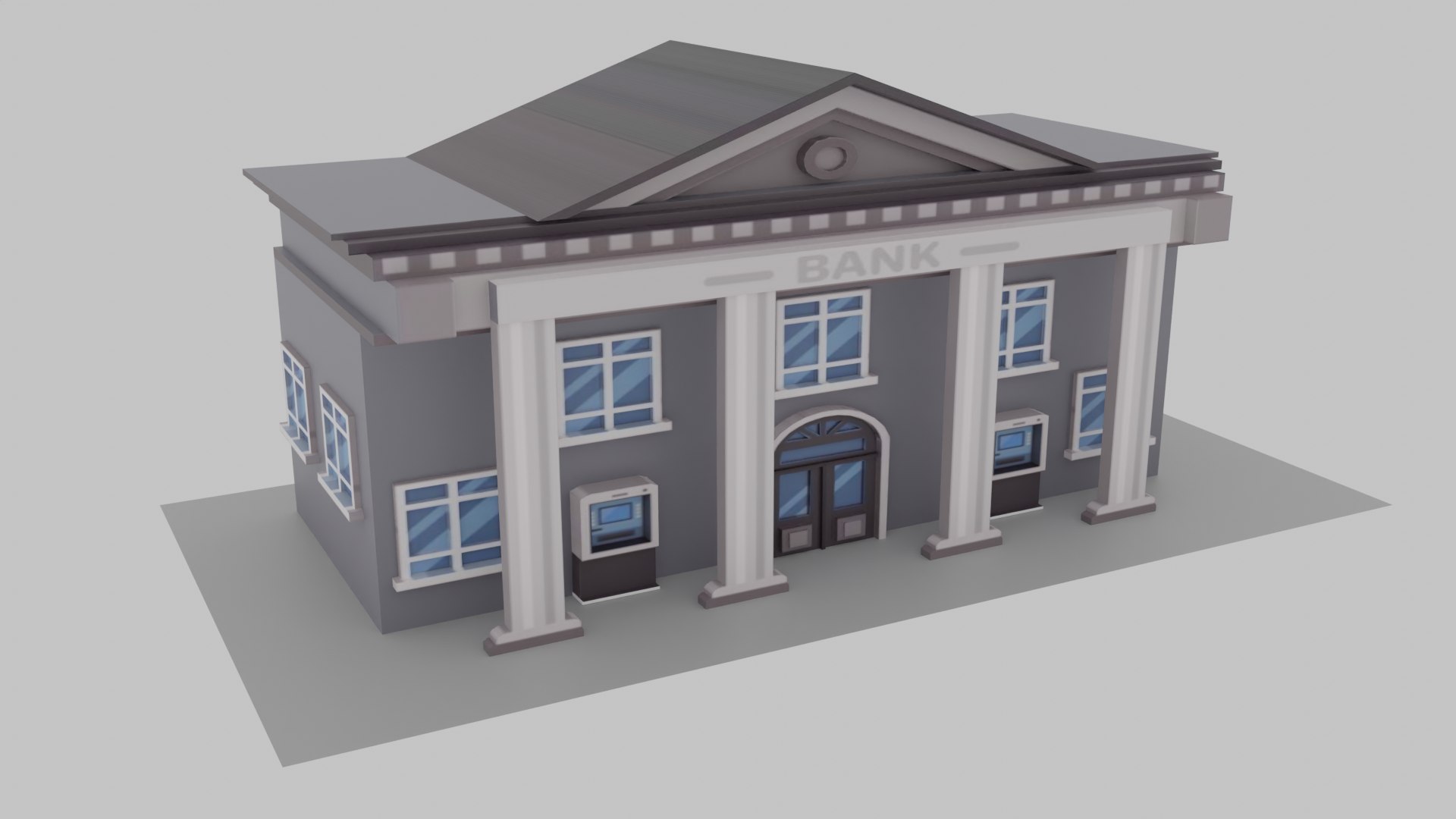 National Bank Building 3D model - TurboSquid 2140146