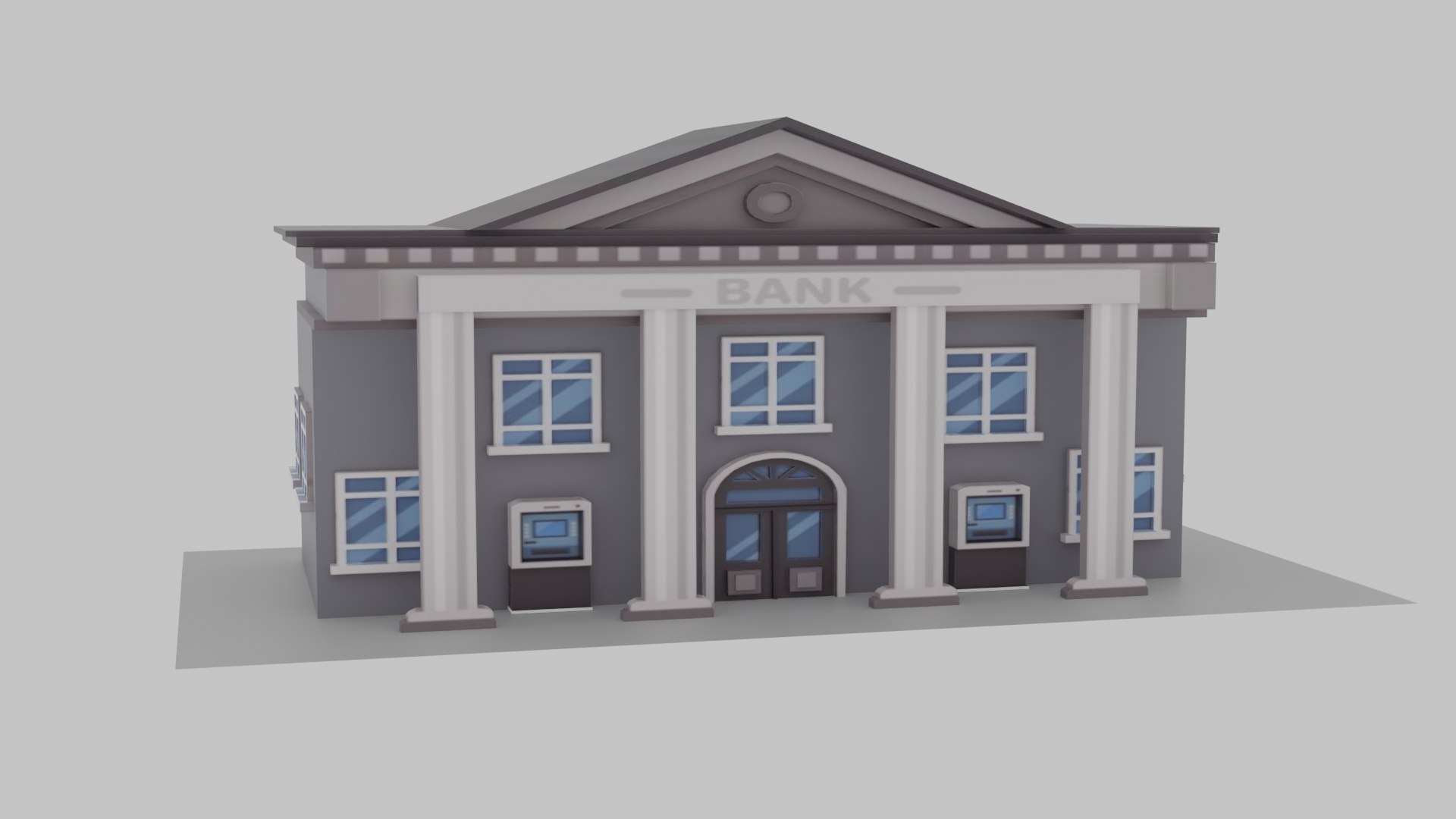 National Bank Building 3D model - TurboSquid 2140146