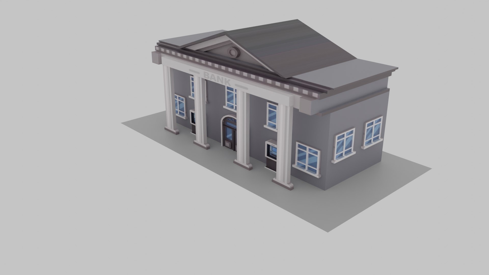 National Bank Building 3D model - TurboSquid 2140146