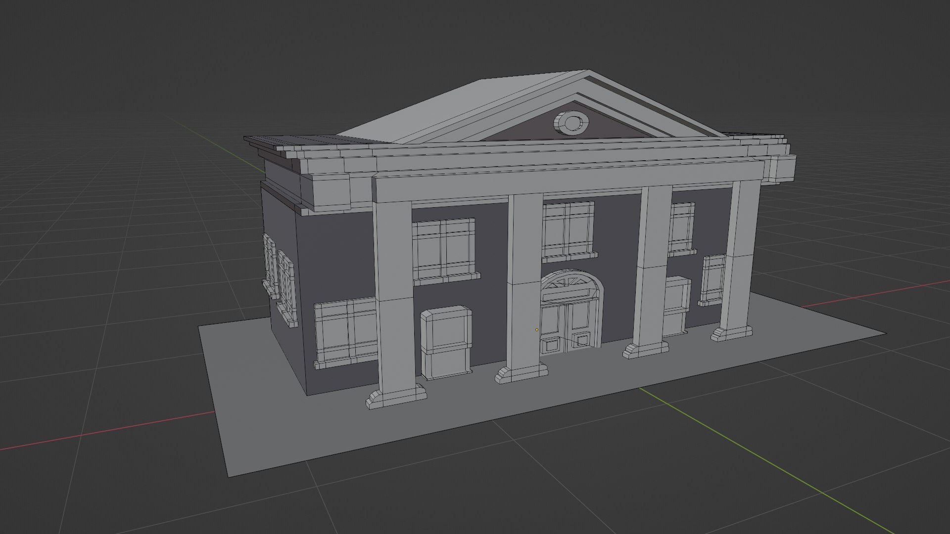 National Bank Building 3D model - TurboSquid 2140146