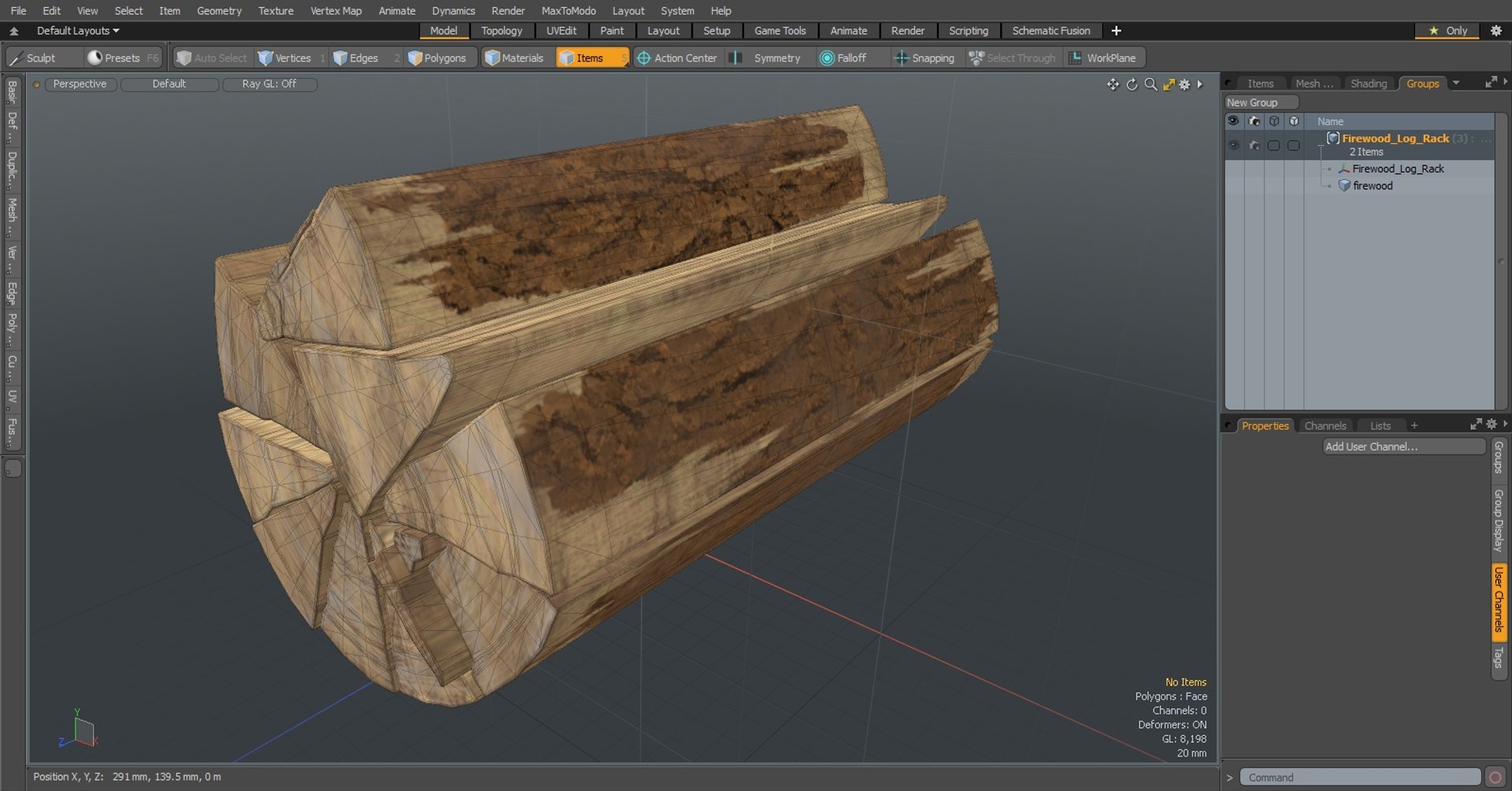 3D Firewood Log Rack Model - TurboSquid 1808618