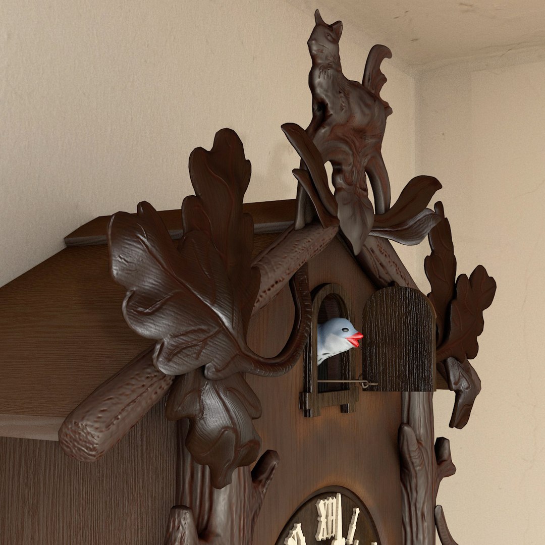 Historic Rigged Cuckoo 3d C4d