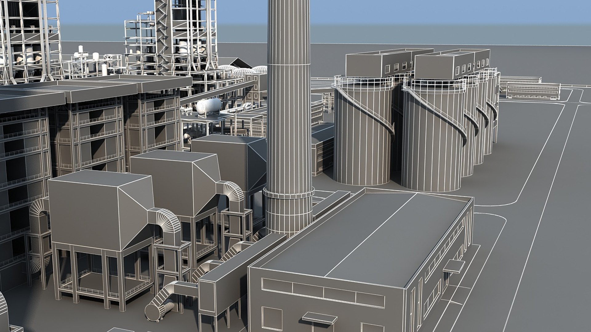 Factory 3 model - TurboSquid 2072622