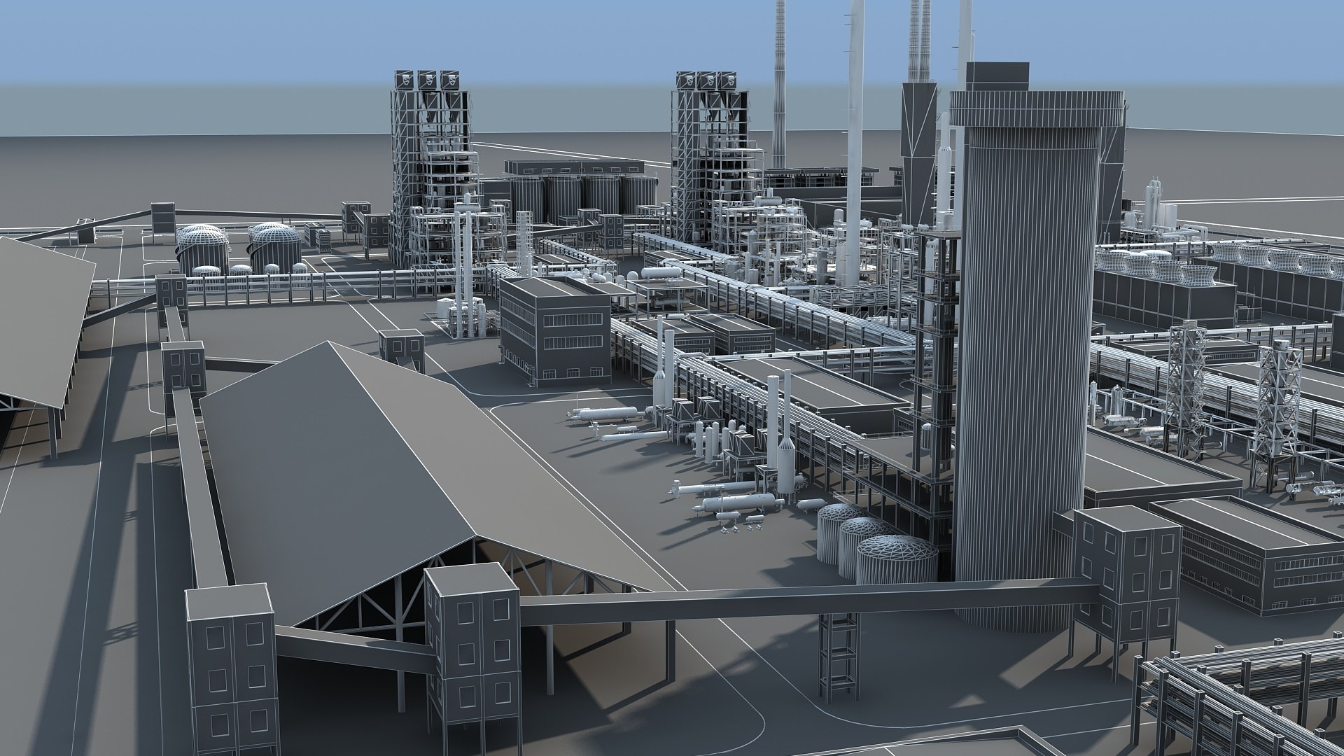 Factory 3 model - TurboSquid 2072622