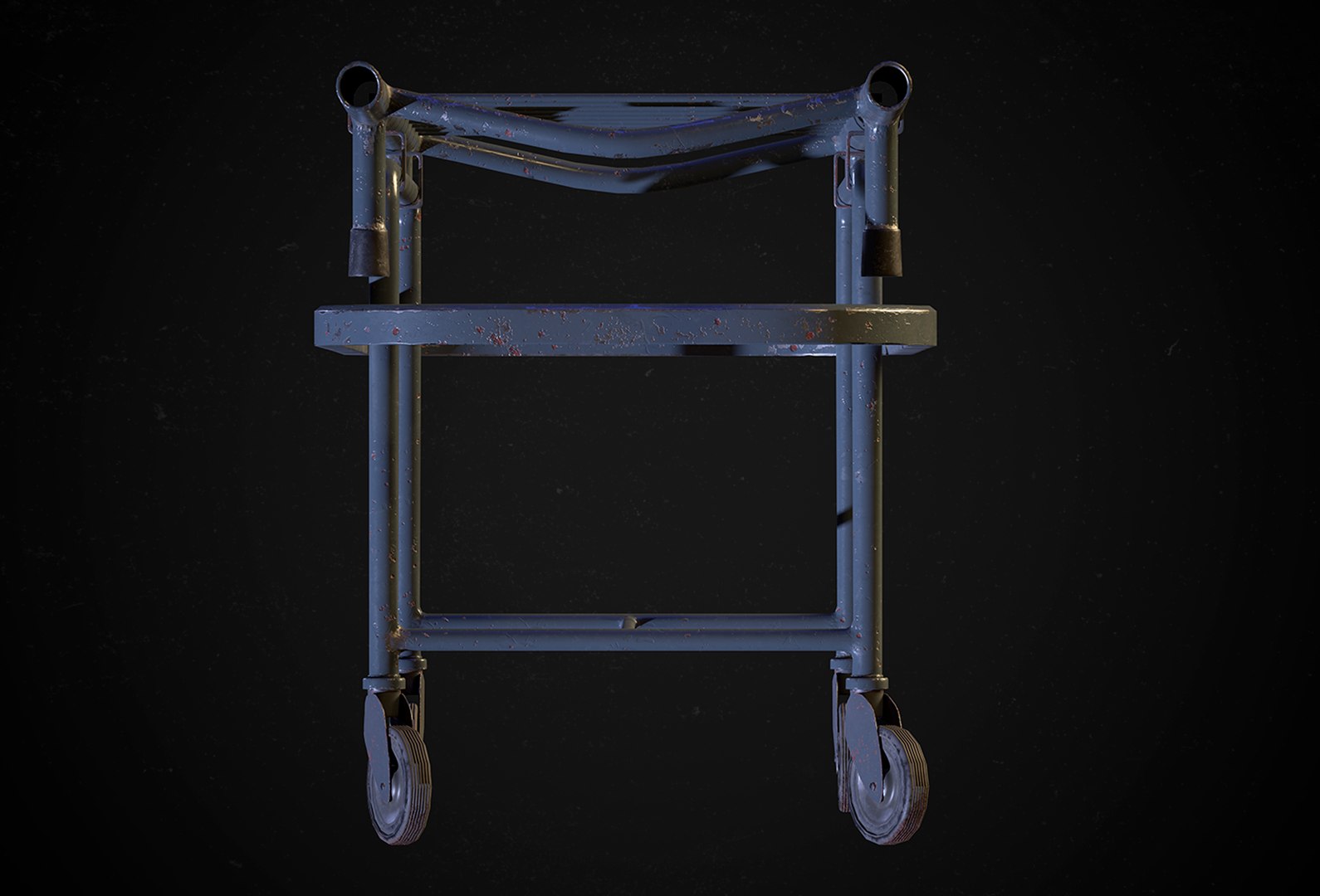 3D Old Hospital Stretcher - TurboSquid 2008272