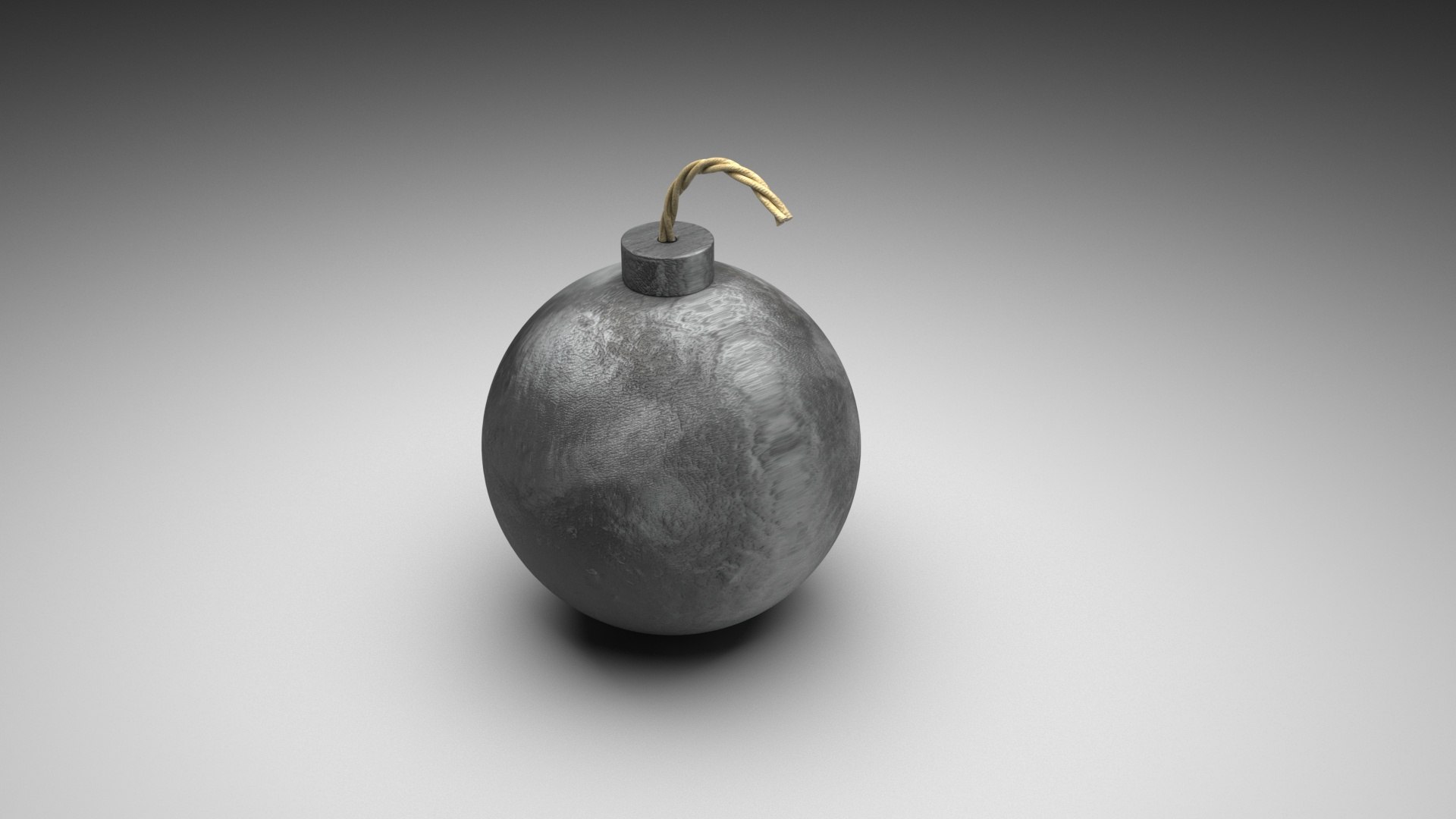 Round Bomb 3D Model - TurboSquid 1876347