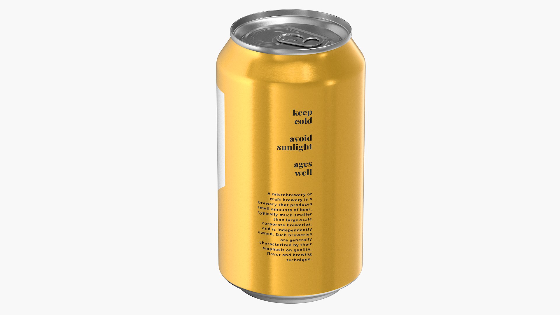 3D Standard Beer Can 355ml V1 - TurboSquid 2434840
