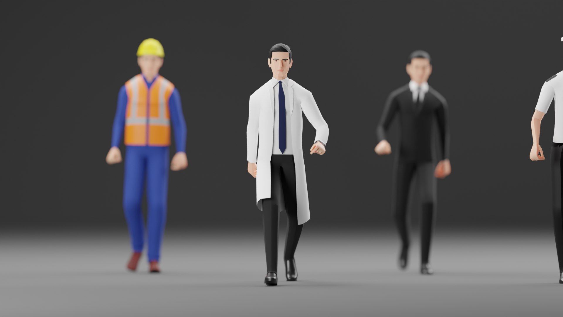 Male Pack 01 - Lowpoly - Rigged model - TurboSquid 2142000